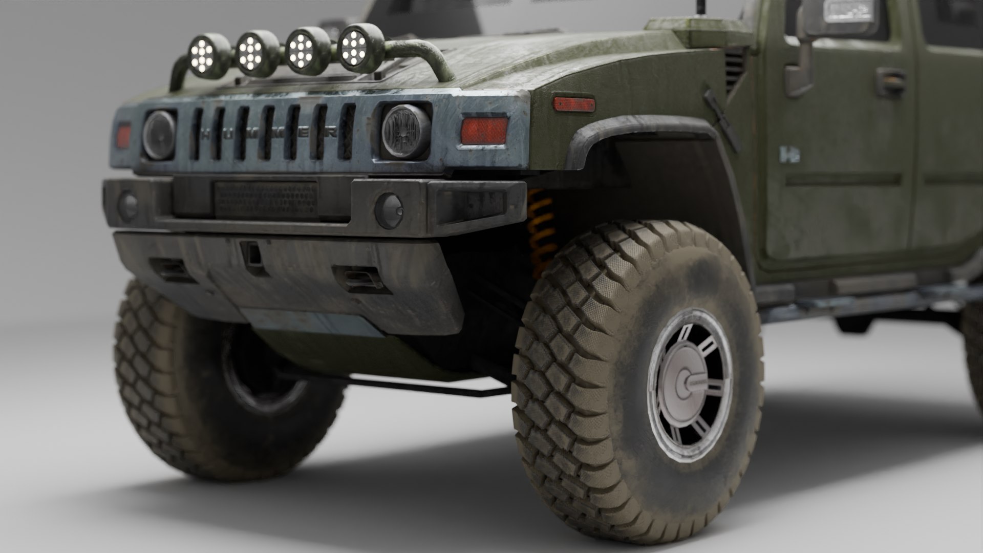 3D Model Military Armored Vehicle Humvee - TurboSquid 2310587
