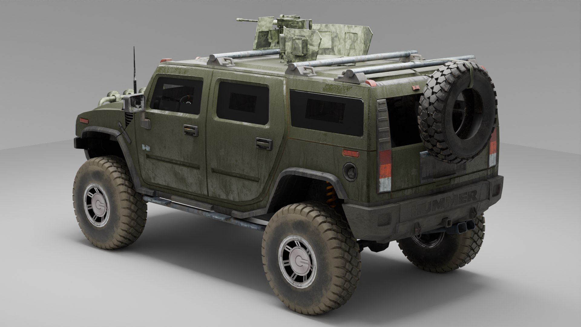 3D Model Military Armored Vehicle Humvee - TurboSquid 2310587