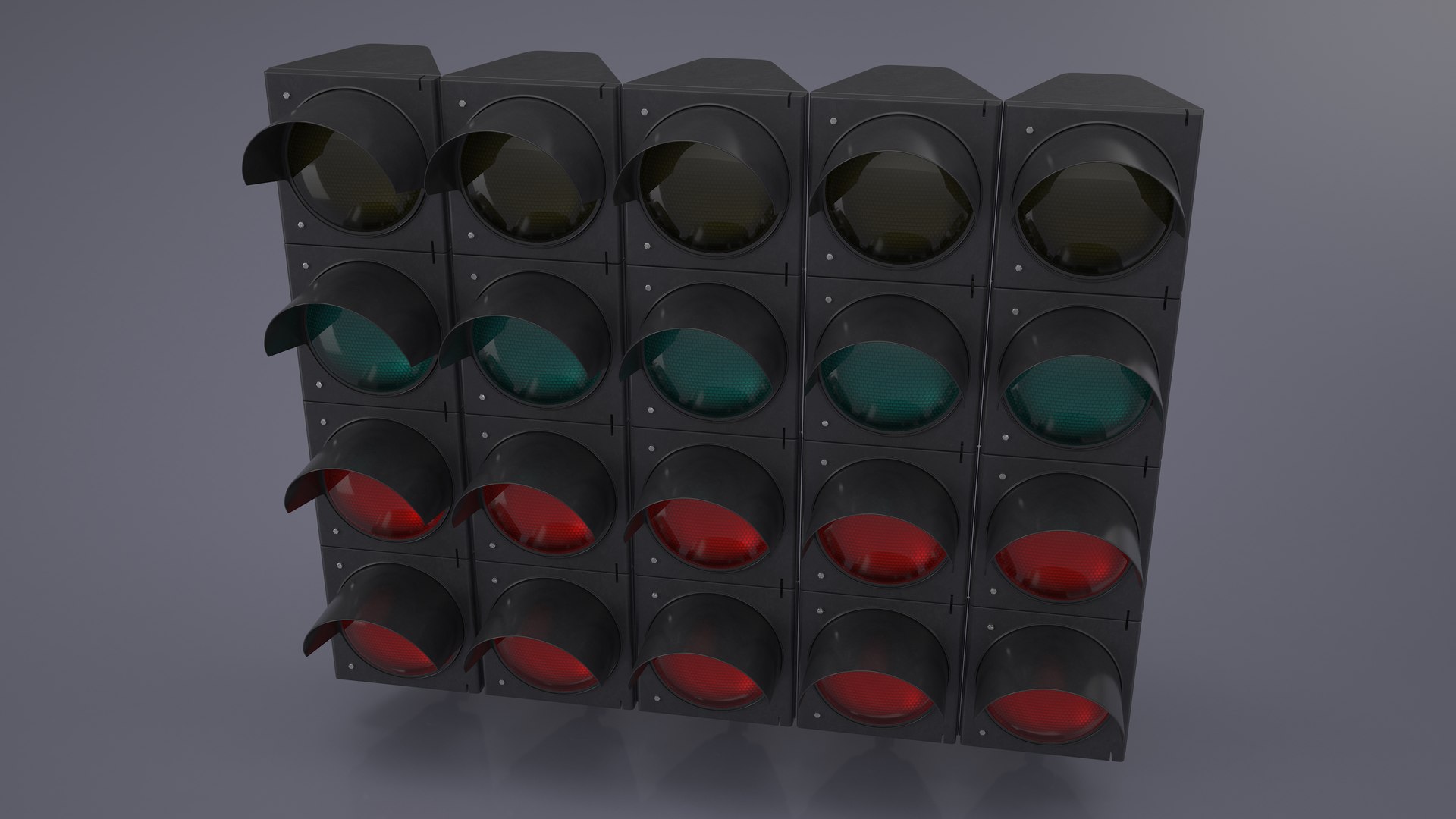 3D Racing Start Lights Off - TurboSquid 2003397