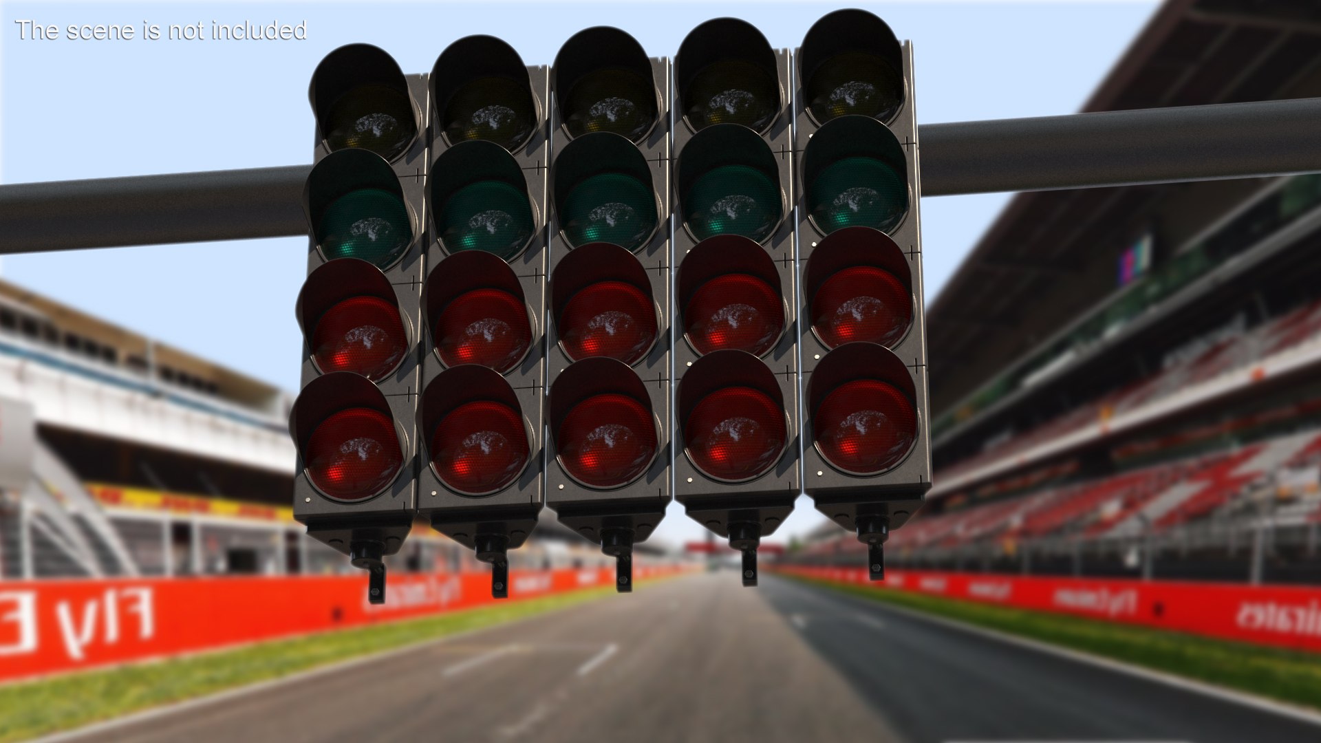 3D Racing Start Lights Off - TurboSquid 2003397