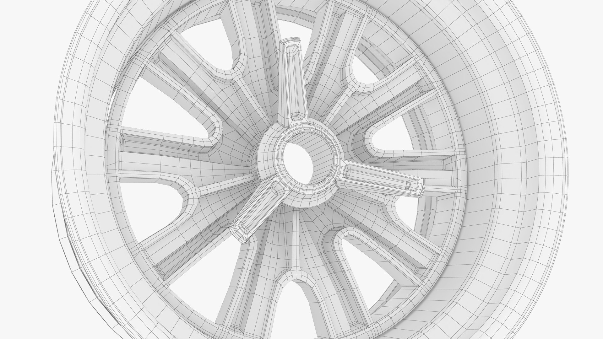 3D Wheel Type Halibrand GTD5 - TurboSquid 1801071