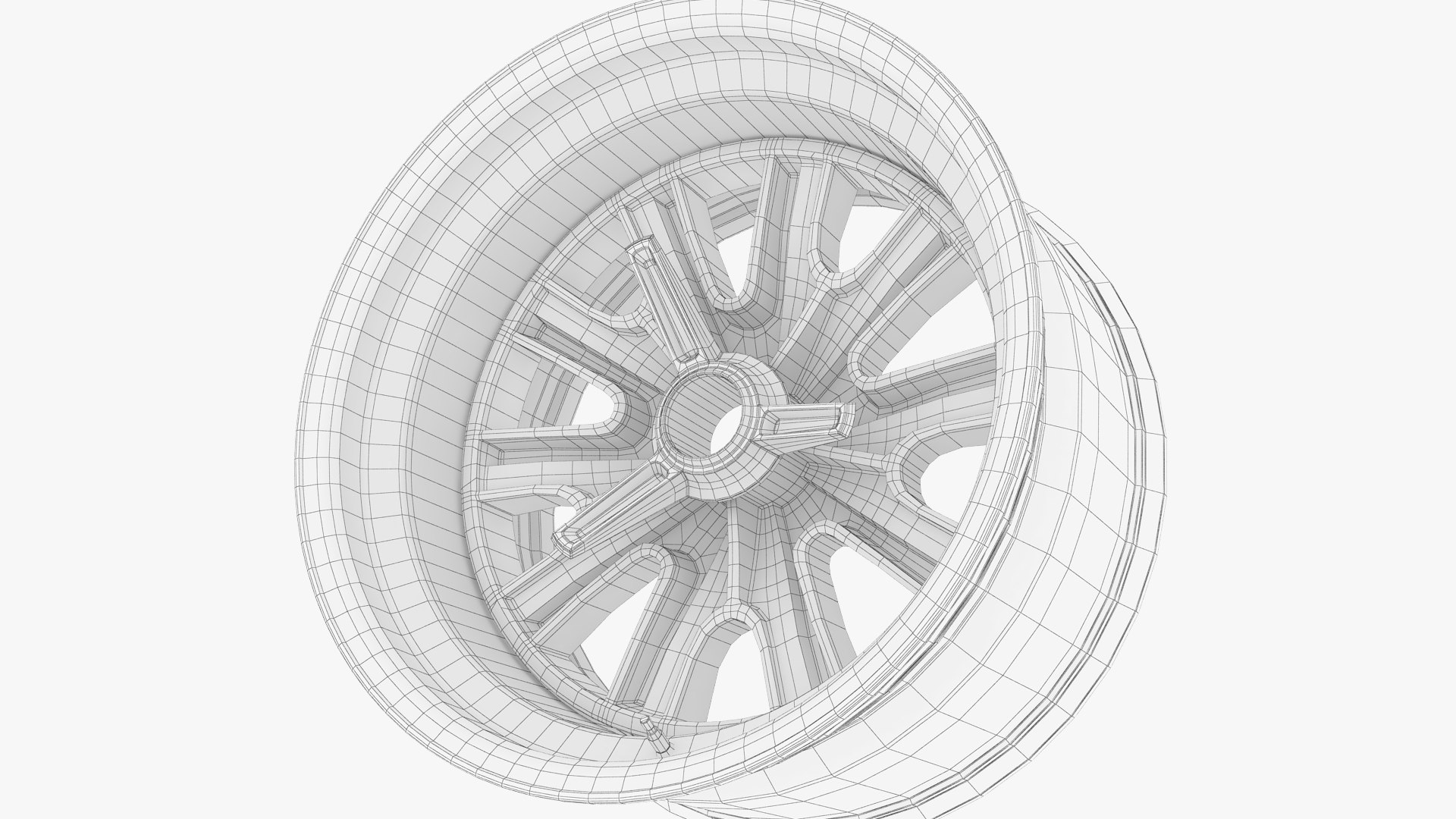3D Wheel Type Halibrand GTD5 - TurboSquid 1801071