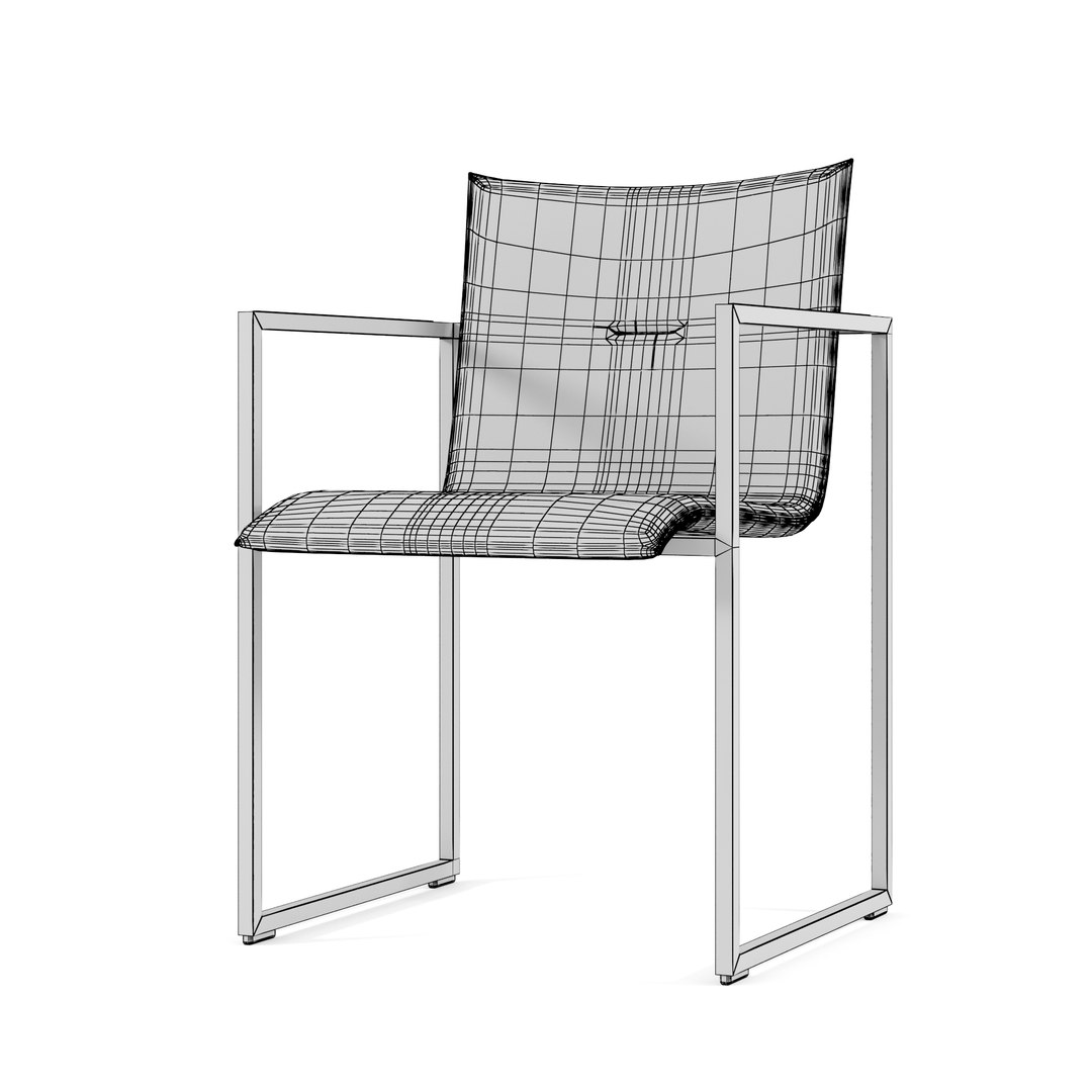 Arco frame chairs slim 3D model - TurboSquid 1399691