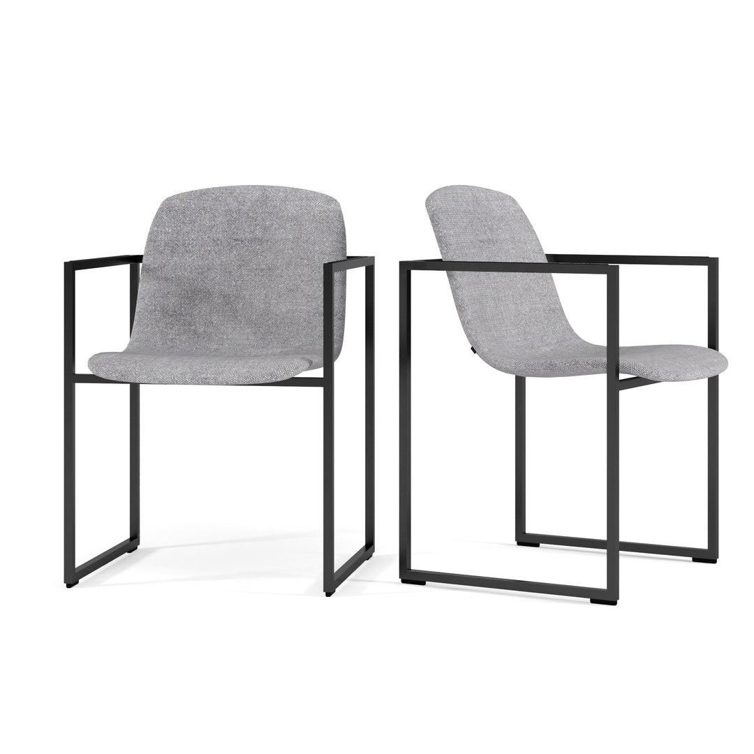 Arco frame chairs slim 3D model - TurboSquid 1399691