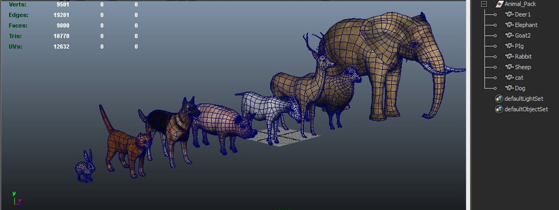 8 Animal 3d Model