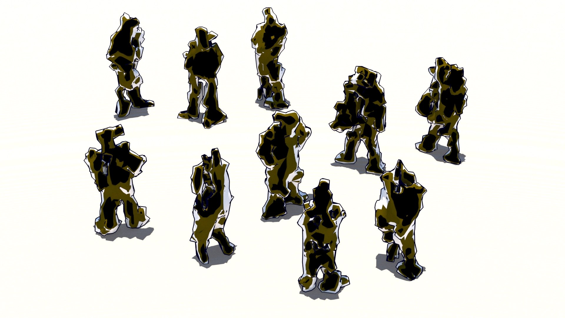 Crowd mutant model - TurboSquid 1685067