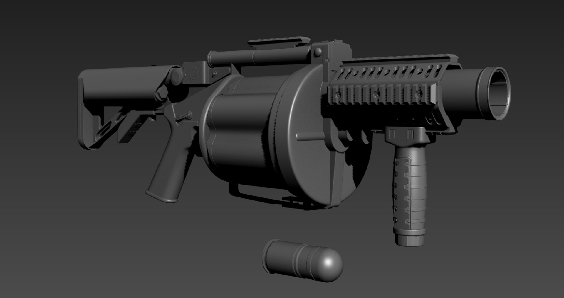 Glm revolver 3D model - TurboSquid 1402287