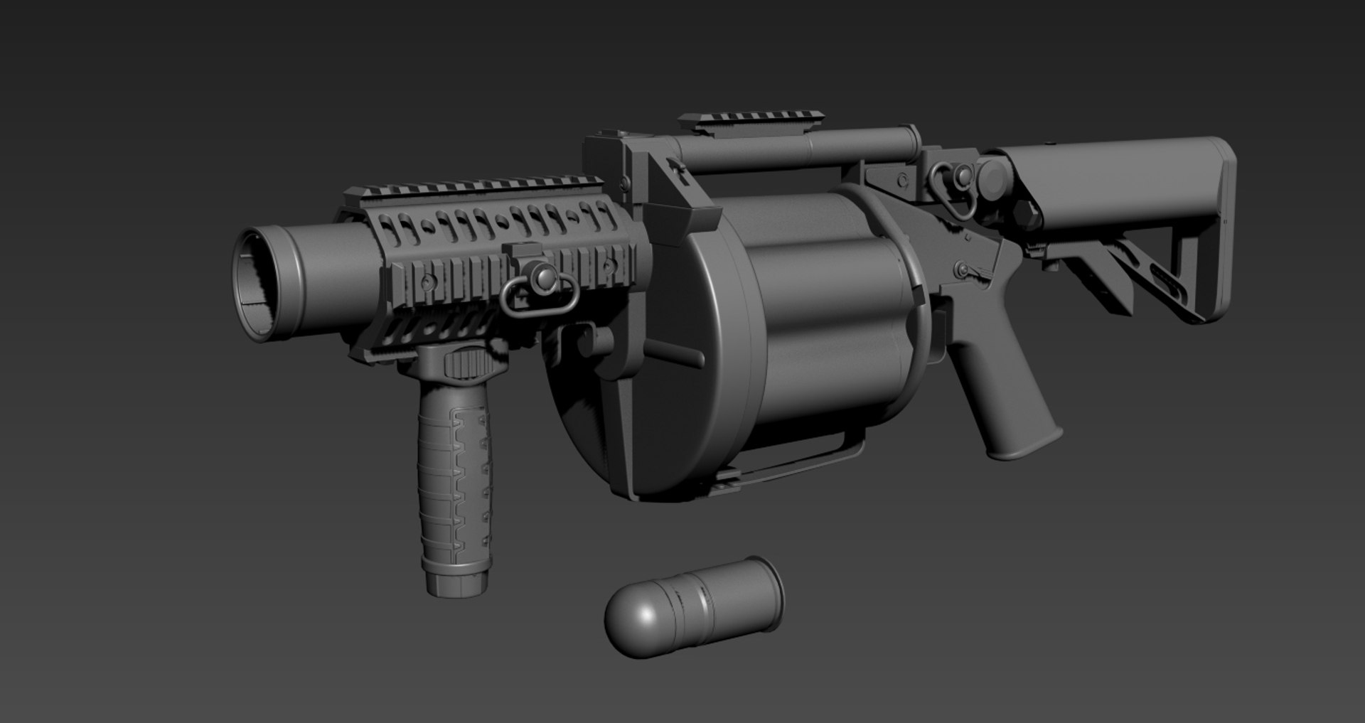 Glm revolver 3D model - TurboSquid 1402287