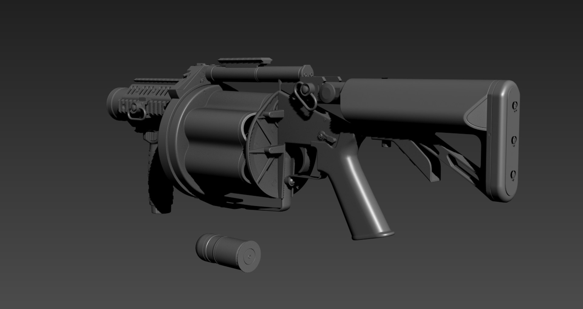 Glm revolver 3D model - TurboSquid 1402287