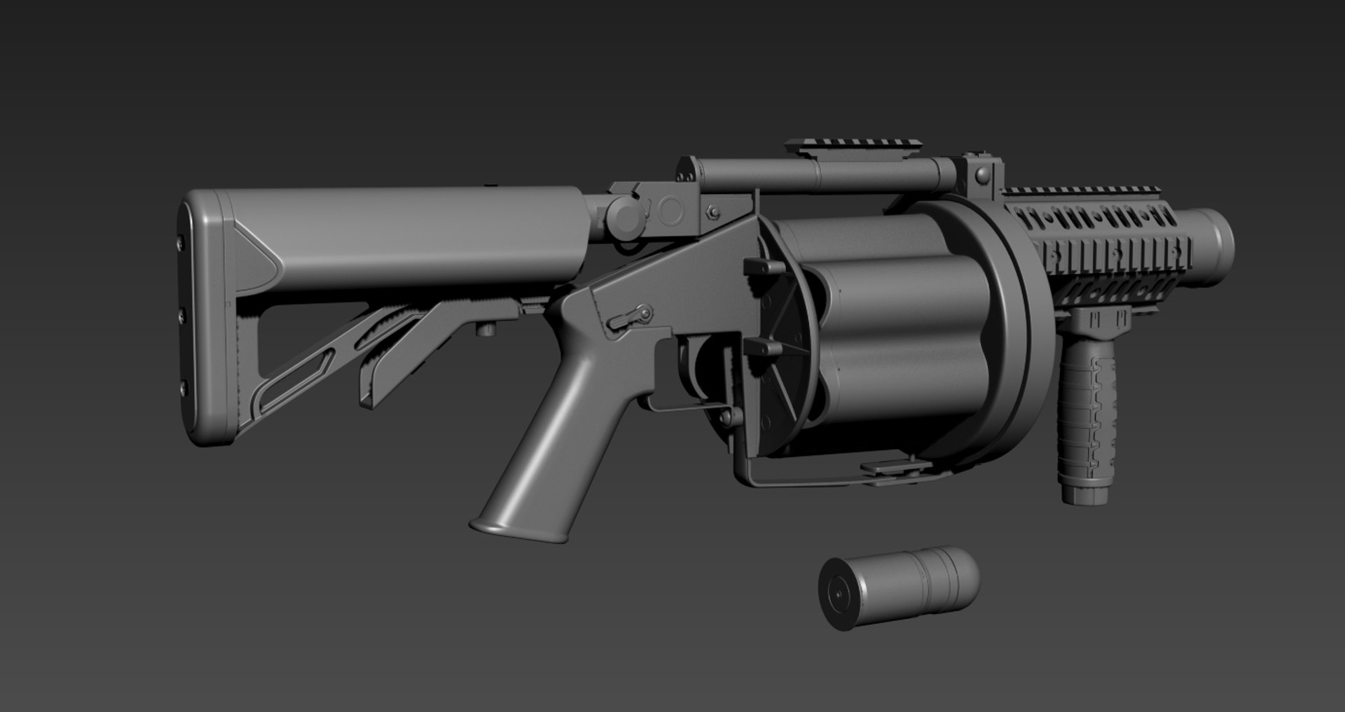 Glm revolver 3D model - TurboSquid 1402287