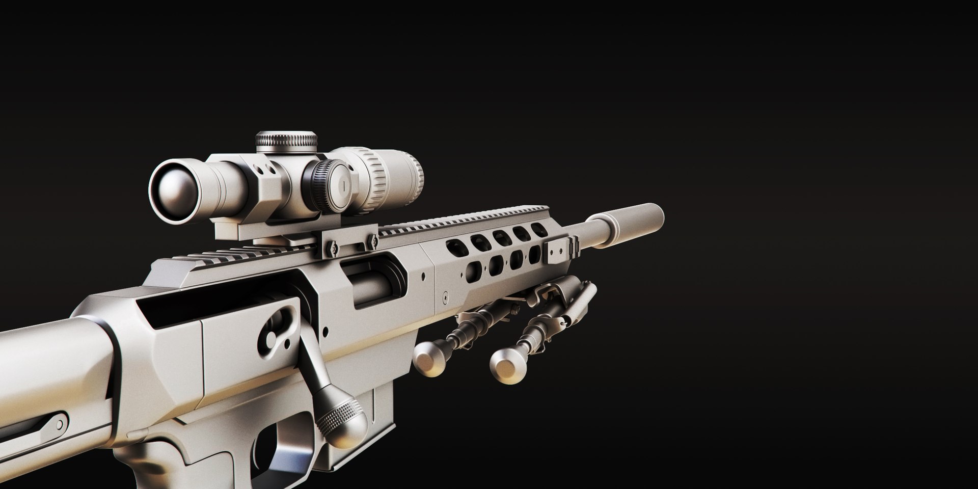 Tac 21 Sniper Rifle Model - TurboSquid 1278995