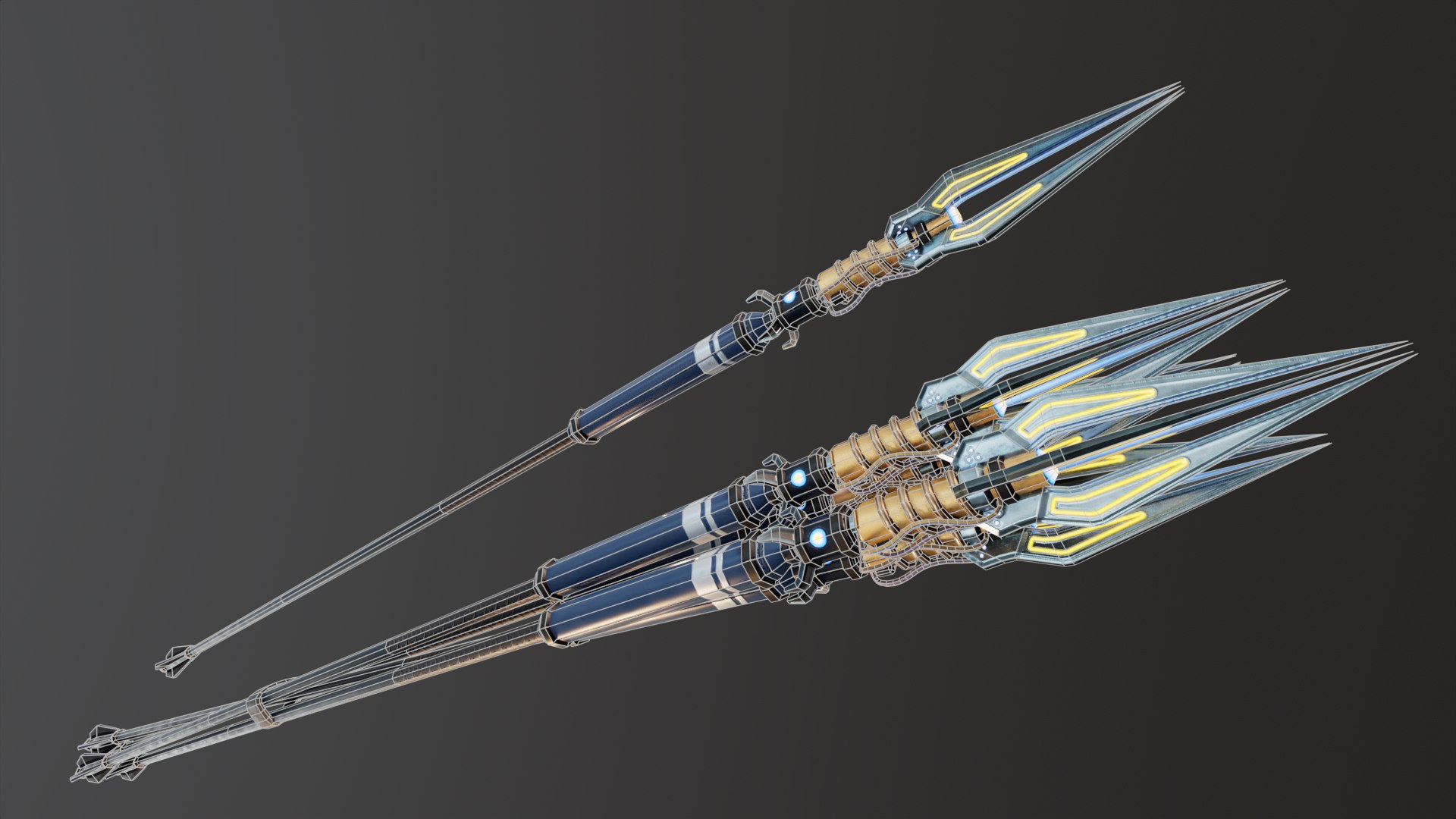 Sci-Fi Electric Arrows 3D Model - TurboSquid 2279161