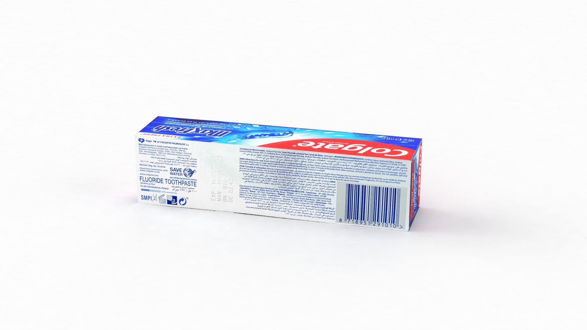 Colgate Max Fresh Cooling Crystals Toothpaste 100ml 2024 3D Model ...