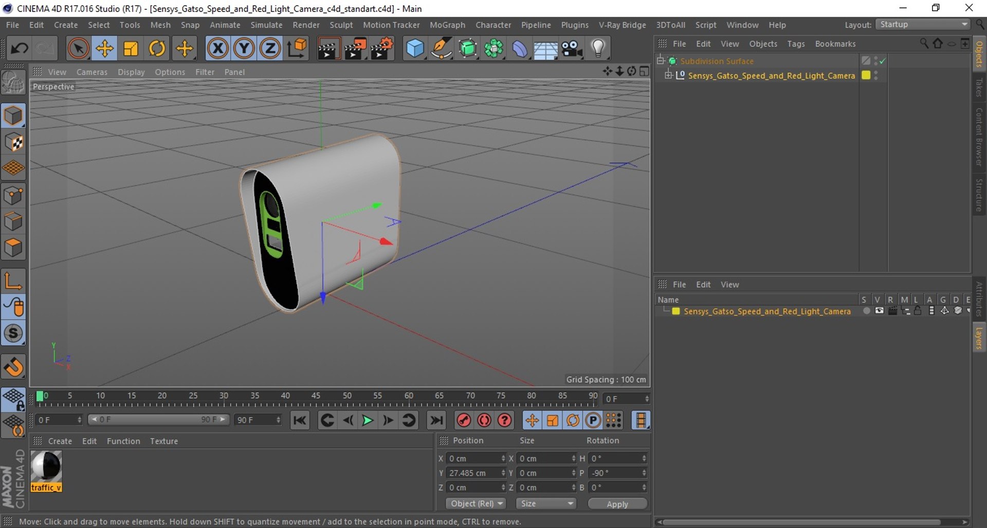 Sensys Gatso Speed and Red Light Camera 3D model - TurboSquid 1774127