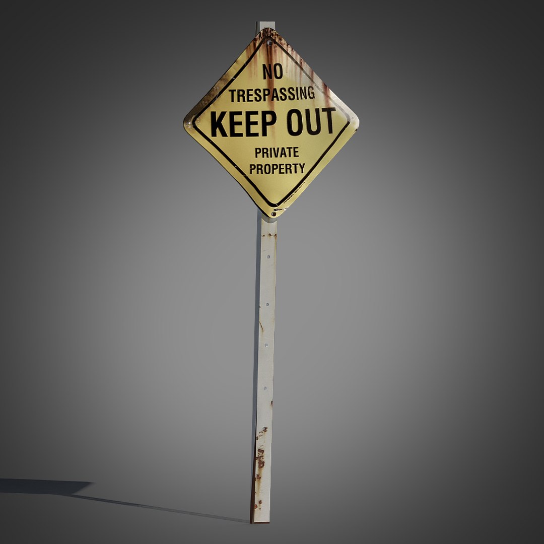 old sign 3d model