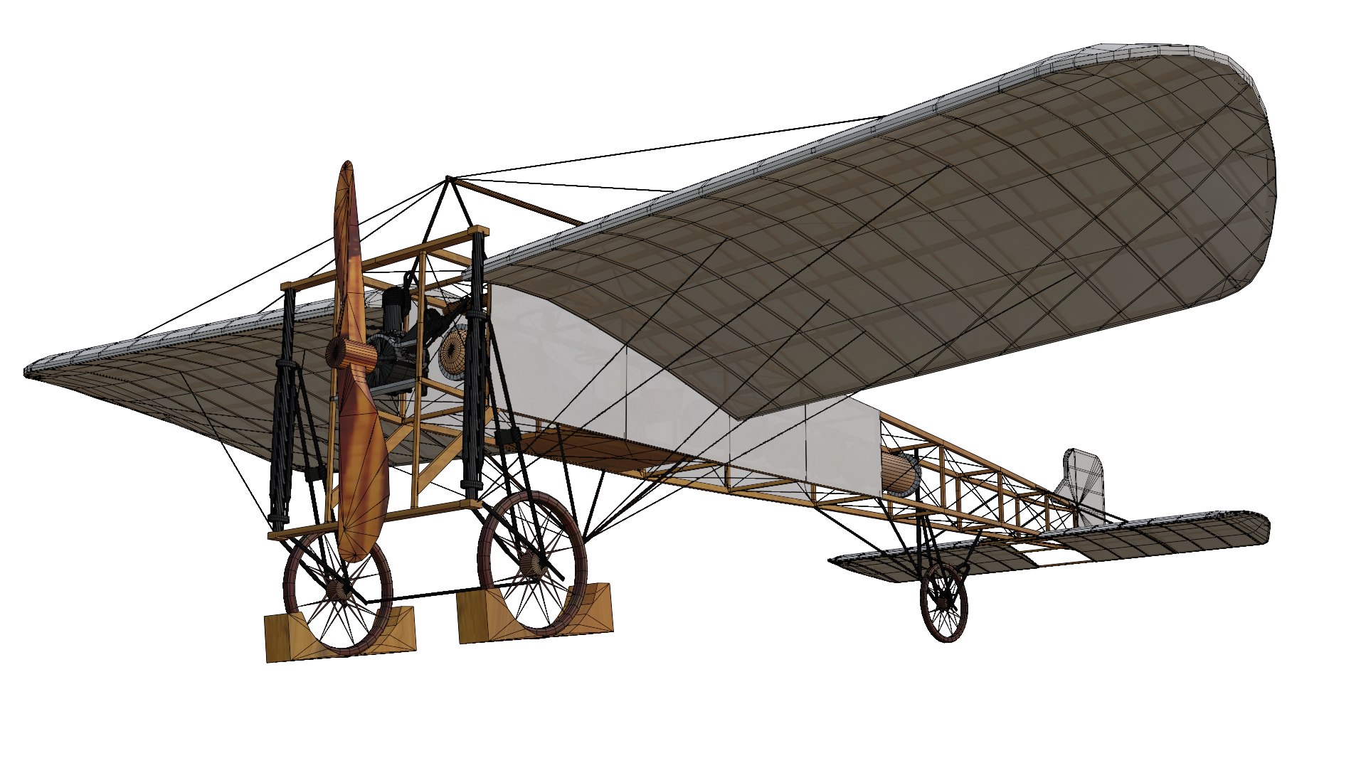 Bleriot XI 3D Model - TurboSquid 2340464