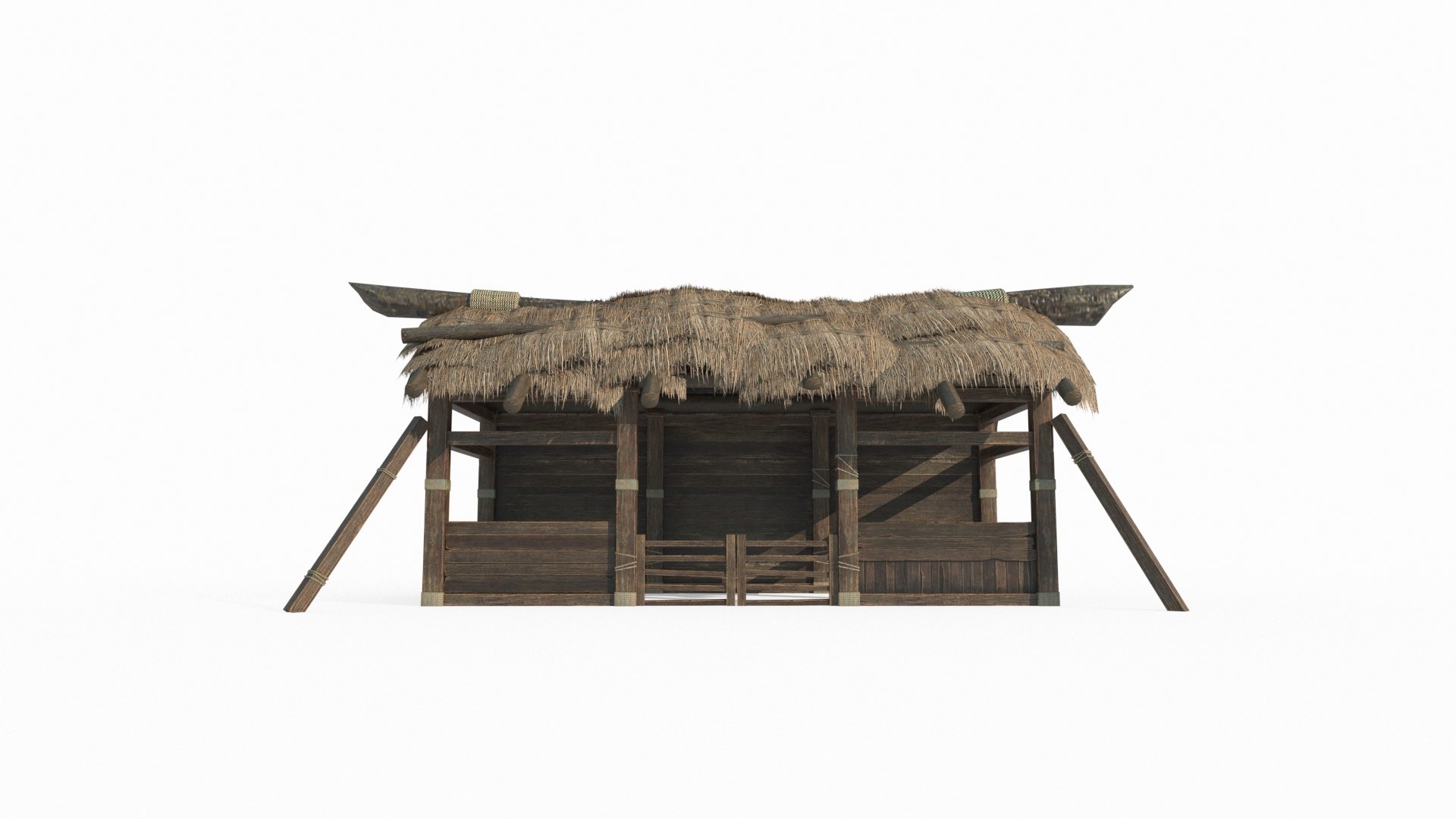 3D Ancient Asian Architecture Stables - TurboSquid 2149748