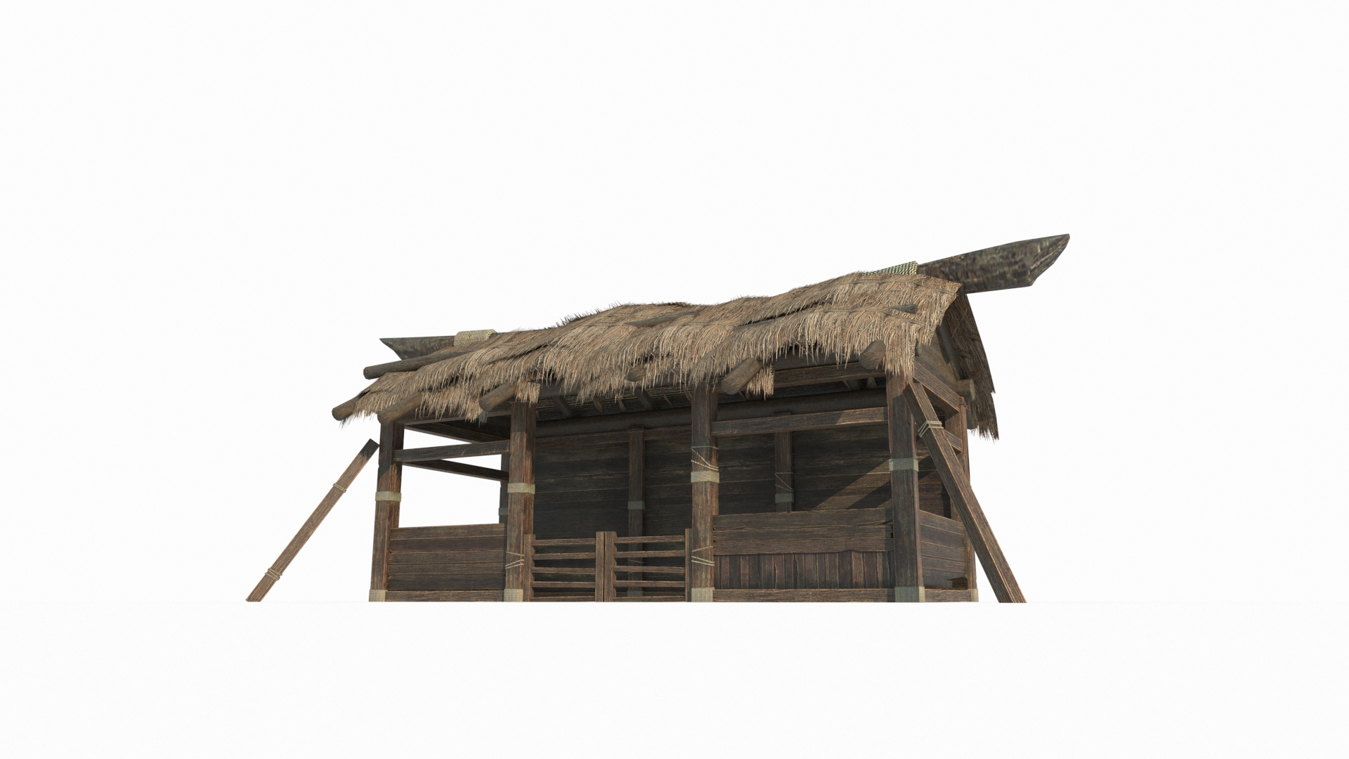 3D Ancient Asian Architecture Stables - TurboSquid 2149748