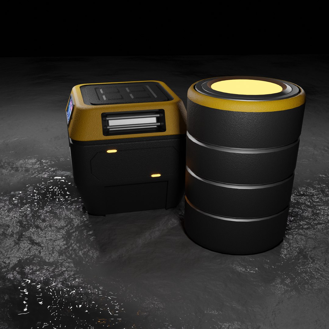 3D prop crate barrel model - TurboSquid 1623622