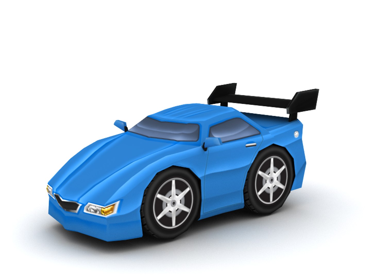 3d model cartoon racing car