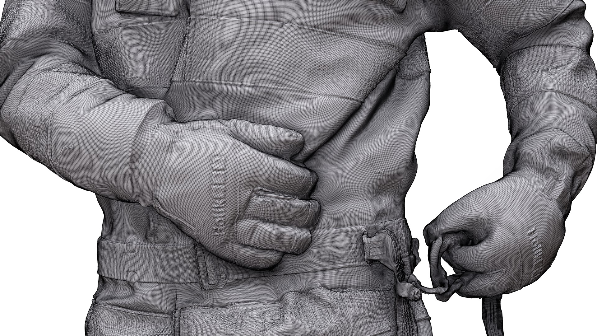 Cleaned 3D Scan Sam Atkins Fireman Standing 3D Model - TurboSquid 1810146