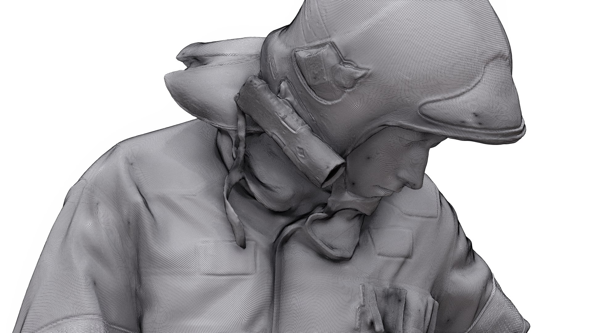 Cleaned 3D Scan Sam Atkins Fireman Standing 3D Model - TurboSquid 1810146