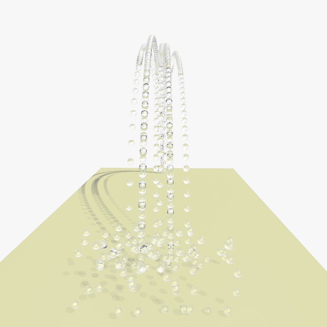 3d Model Water Fountain Animations