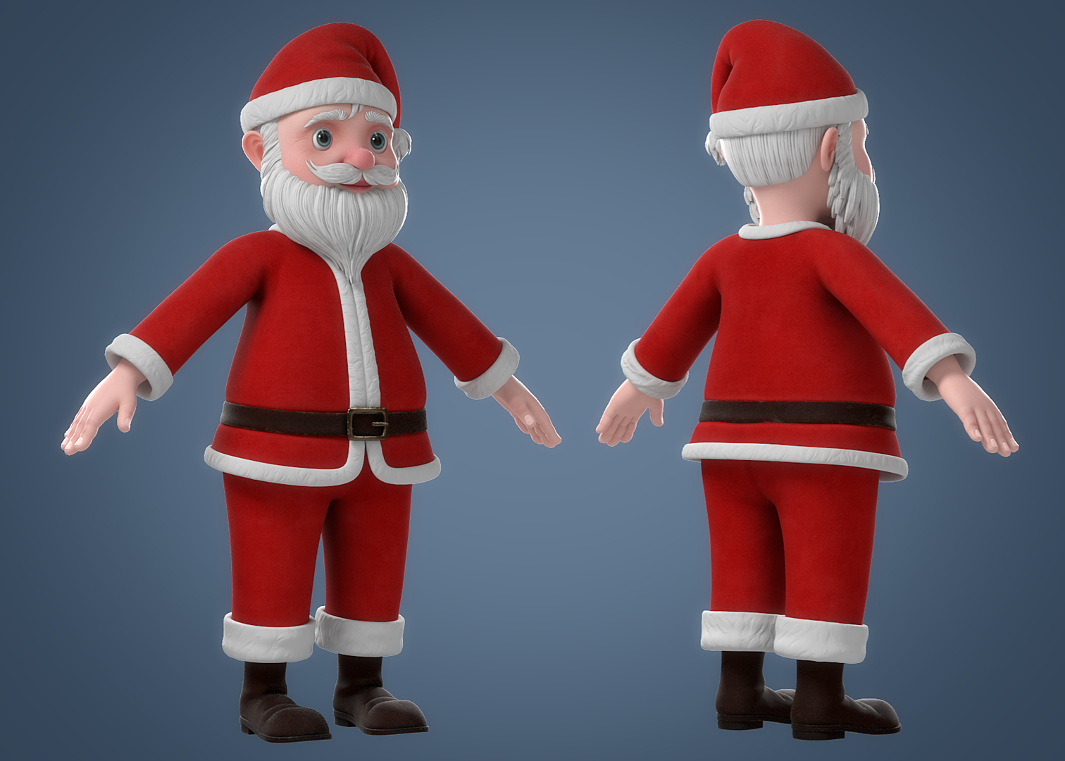 Cartoon santa claus character 3D model - TurboSquid 1337809