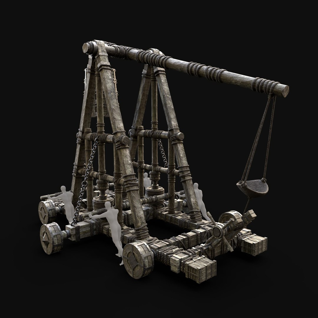WAR MACHINE TREBUCHET MEDIEVAL SIEGE ENGINE WAR BATTLE 3D Model ...