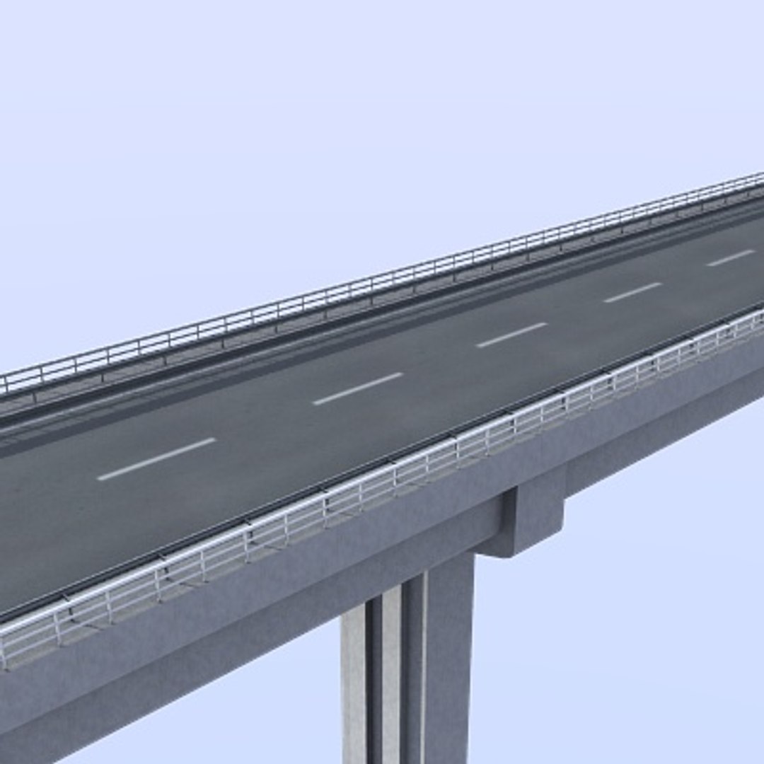 overpass road highway 3d model