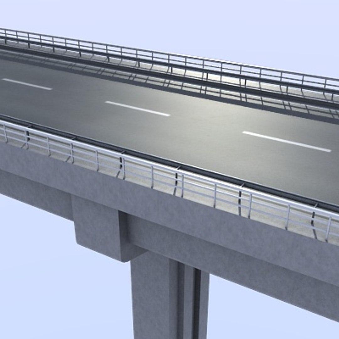 overpass road highway 3d model