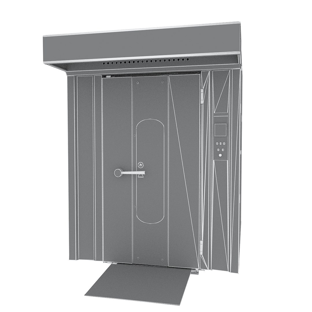 Rotary Rack Bakery Oven 3D Model - TurboSquid 1371526