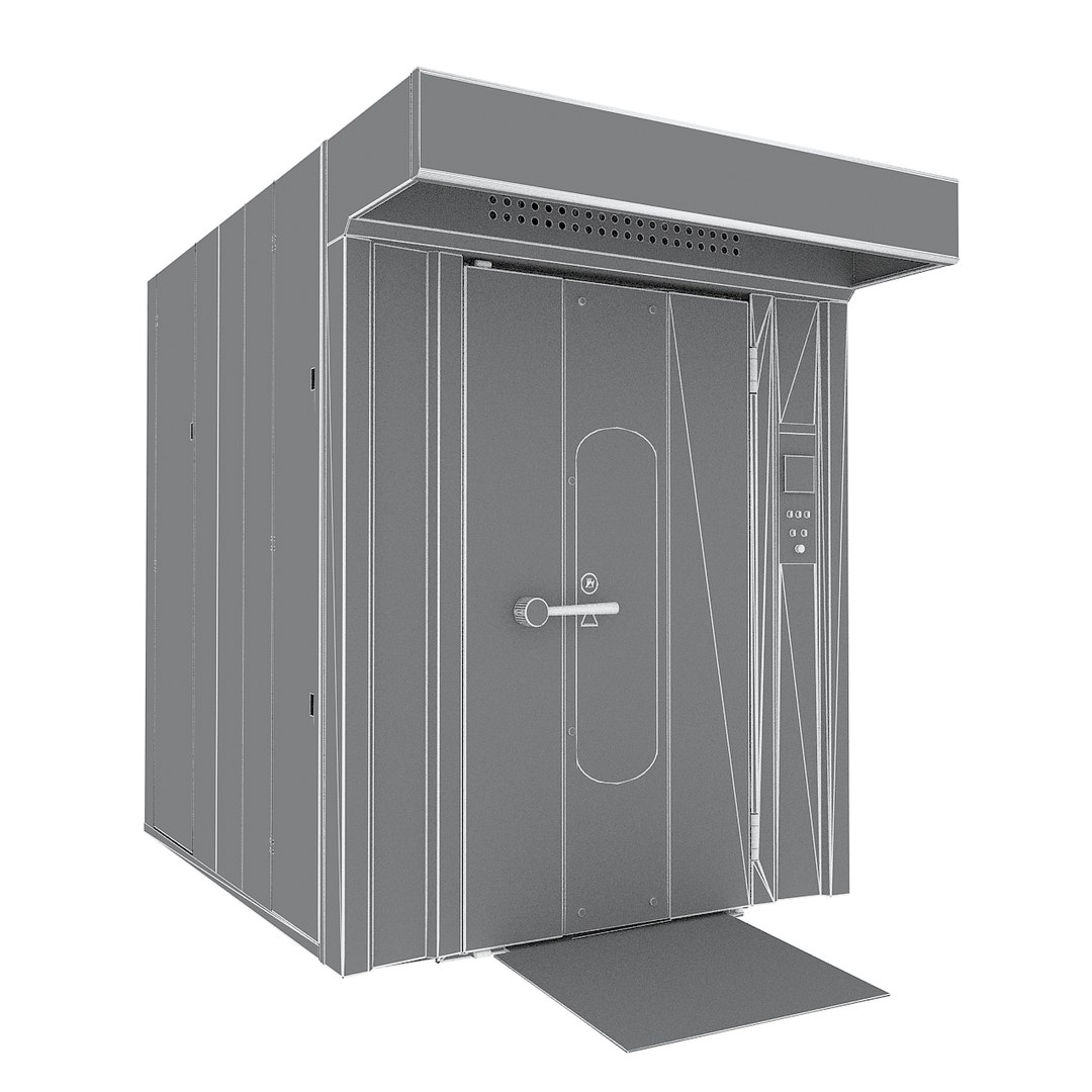 Rotary Rack Bakery Oven 3D Model - TurboSquid 1371526