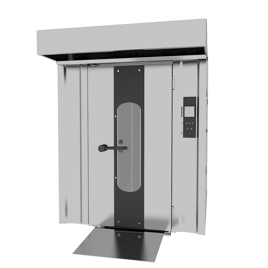 Rotary Rack Bakery Oven 3D Model - TurboSquid 1371526
