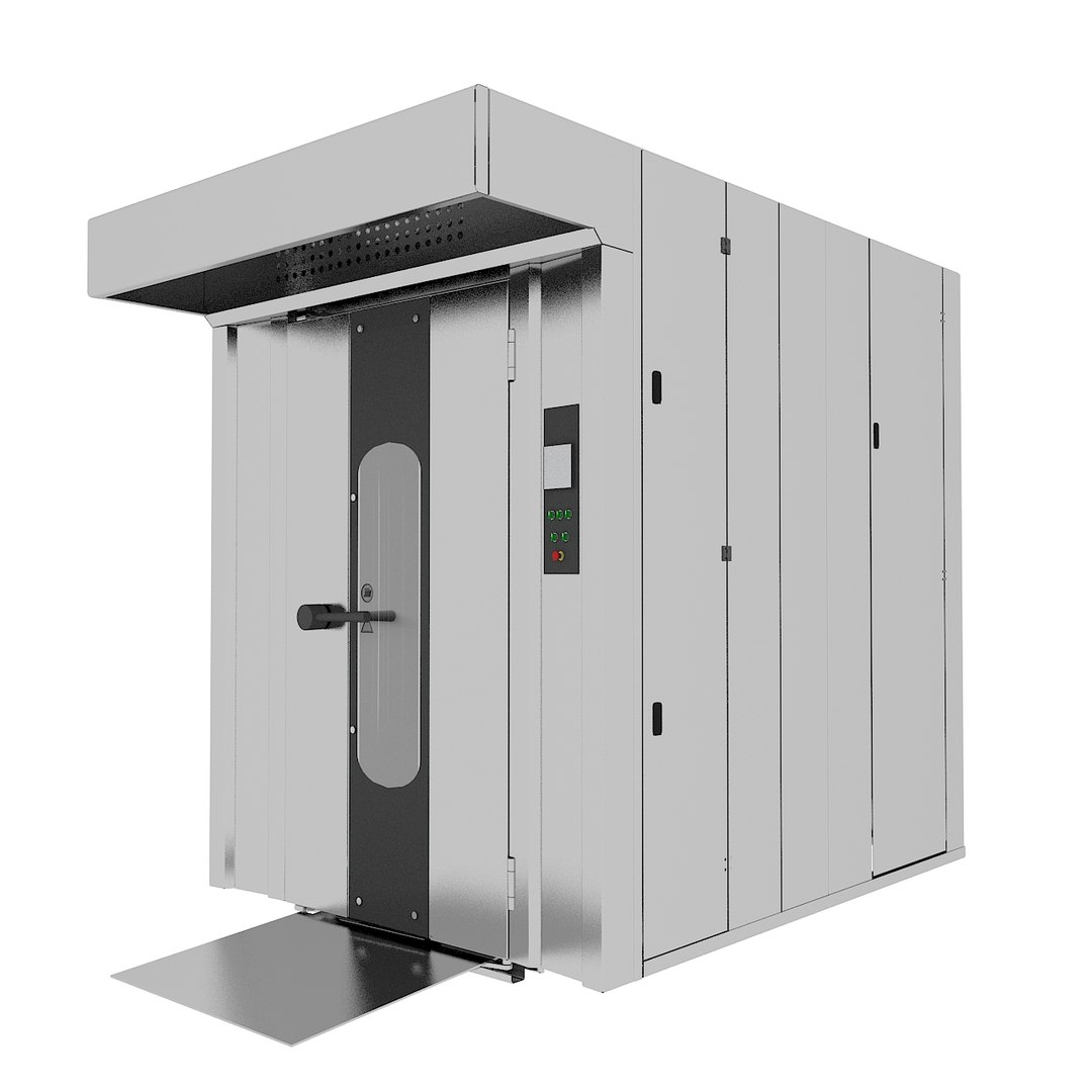 Rotary Rack Bakery Oven 3D Model - TurboSquid 1371526