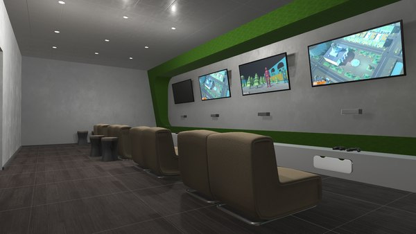 Games room - interior 3D model - TurboSquid 1426775