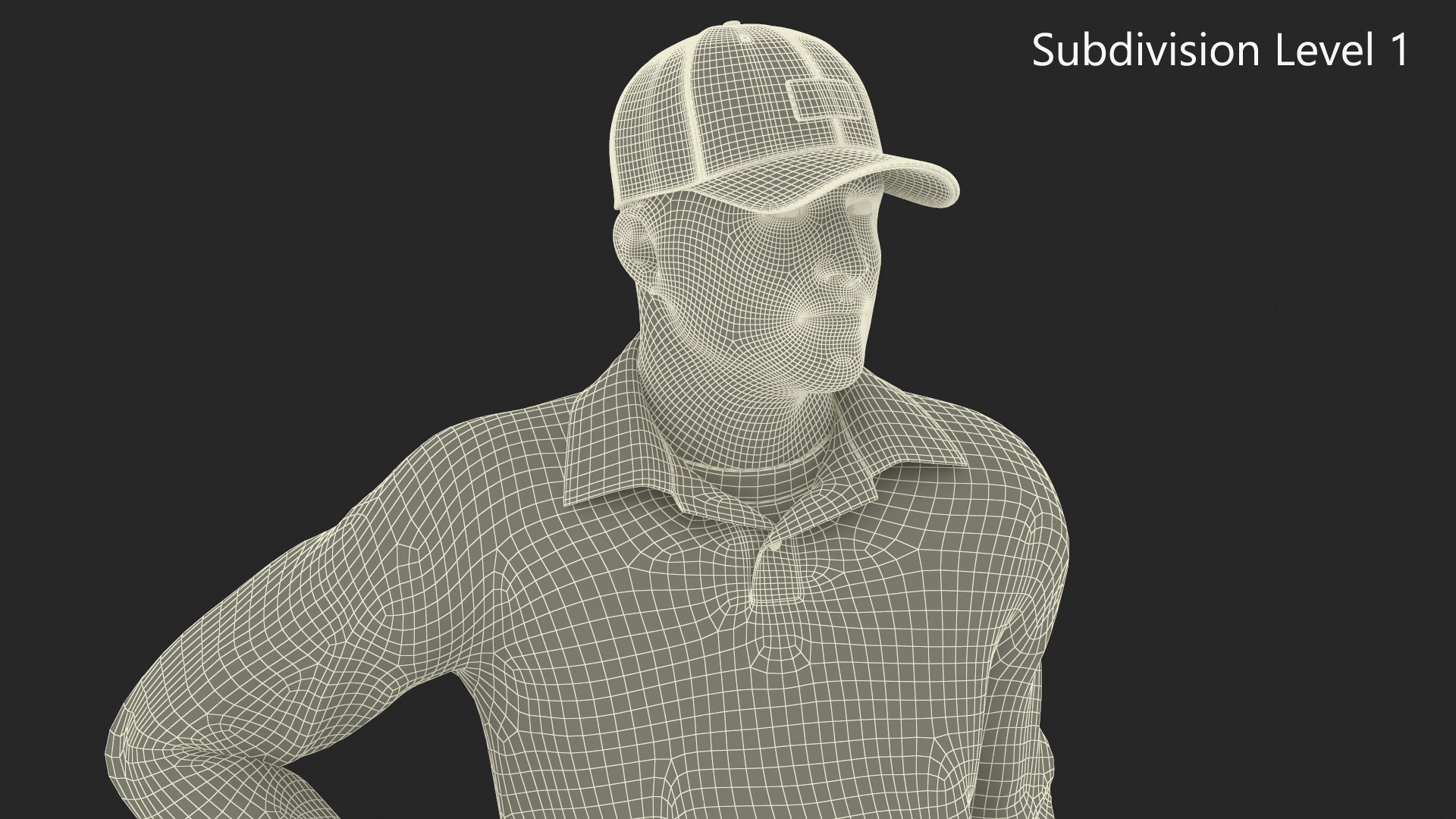 Baseball Umpire In Cap Standing Pose 3D Model - TurboSquid 2297121