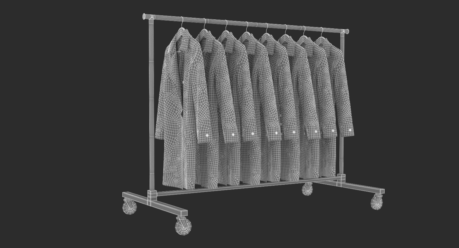 3D model coat clothing rack - TurboSquid 1333665