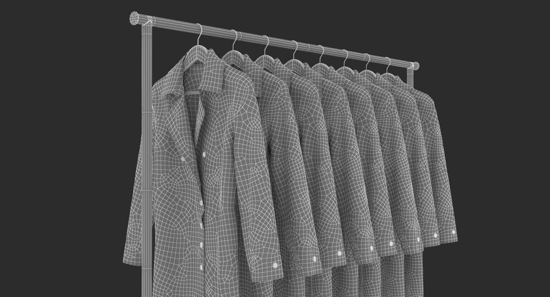 3D model coat clothing rack - TurboSquid 1333665