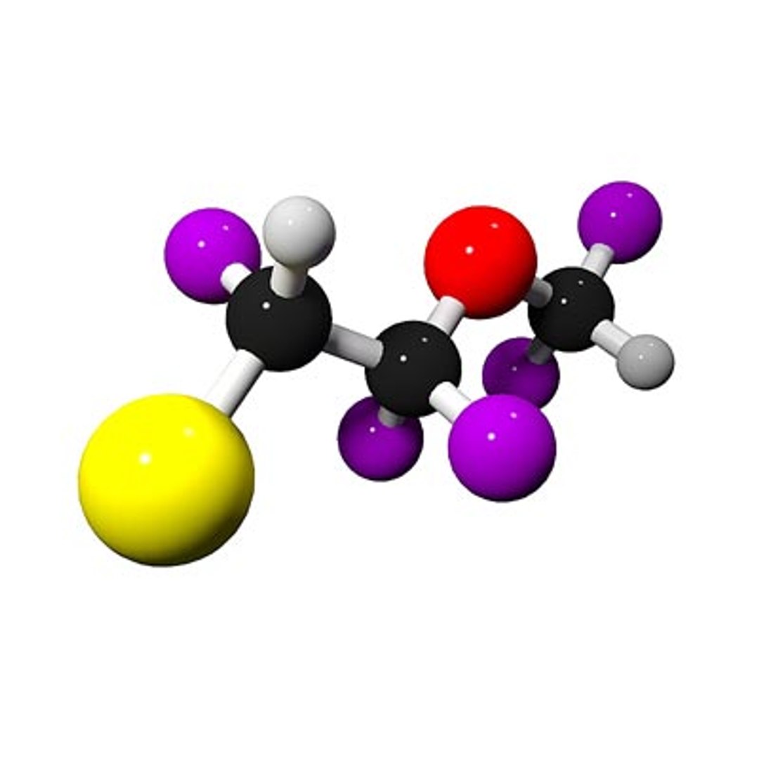 3dsmax enflurane molecule structure