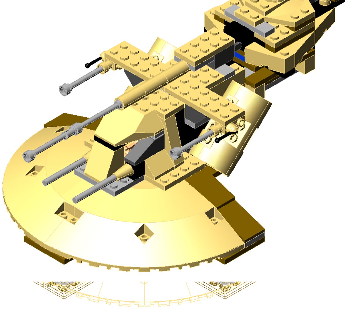 Lego Trade Federation 3d Model