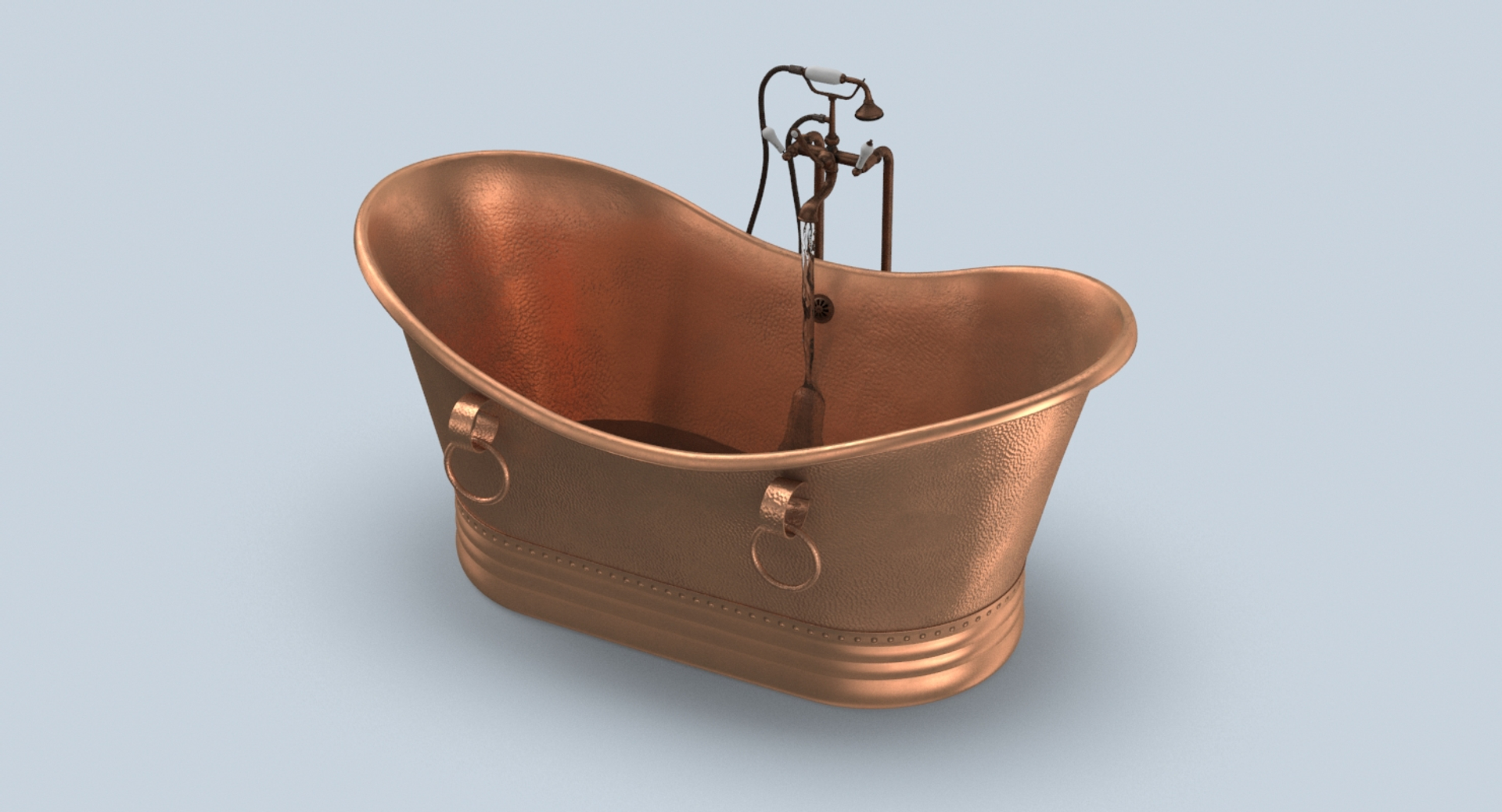 3D contemporry-bathtub---mostly-empty-faucet-on model - TurboSquid 1296169