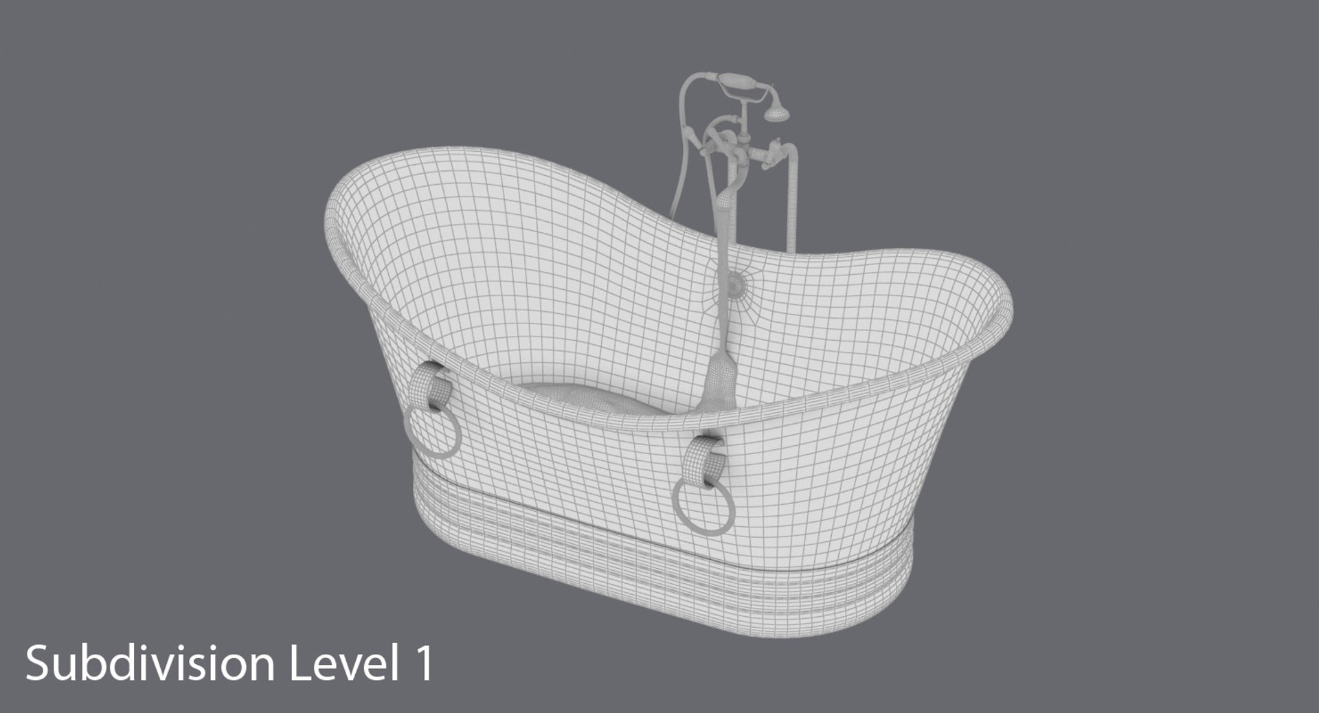 3D Contemporry-bathtub---mostly-empty-faucet-on Model - TurboSquid 1296169