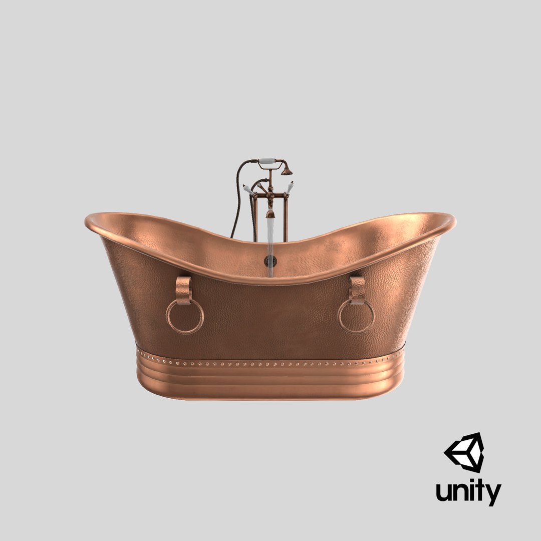 3D Contemporry-bathtub---mostly-empty-faucet-on Model - TurboSquid 1296169