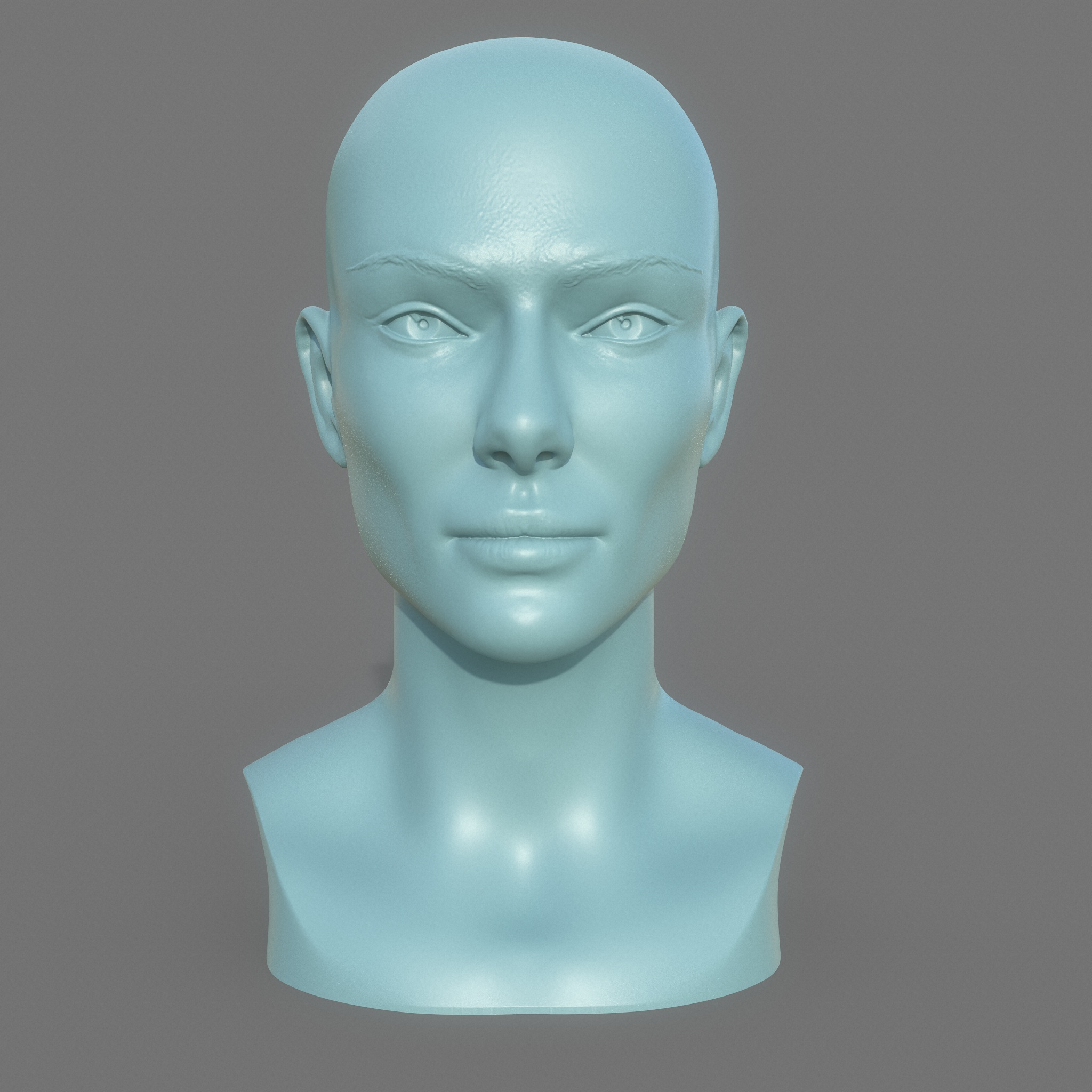 3D Woman Head Print Ready model - TurboSquid 1948610