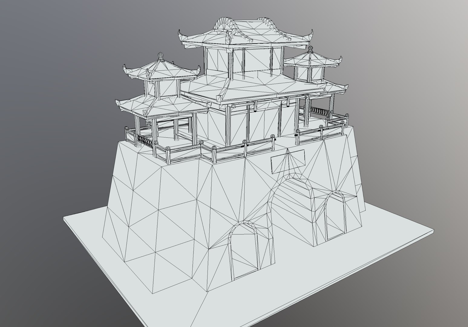 3D Ancient City Gate - TurboSquid 2008188