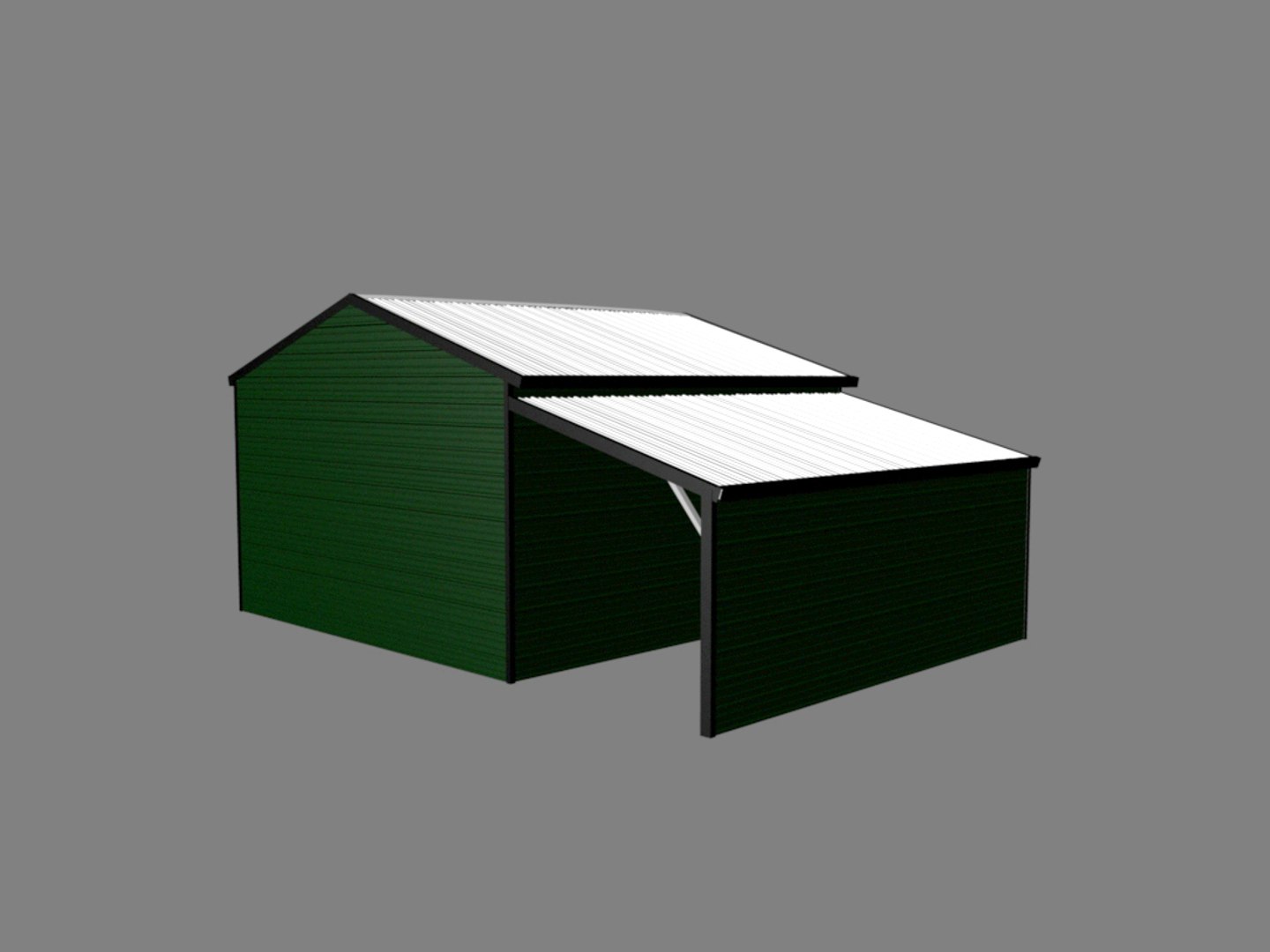 3D Metal Garage Model - TurboSquid 1289171