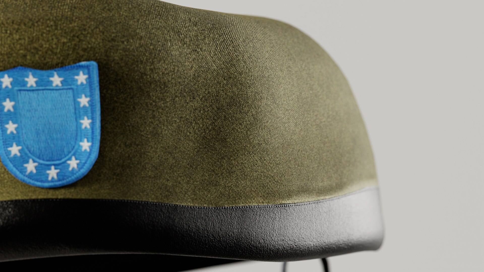 US Army Beret Set Model - TurboSquid 2029814