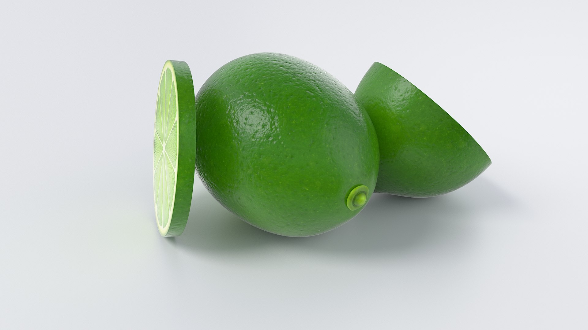 Cartoon Lime Fruit 3D Model - TurboSquid 2090162