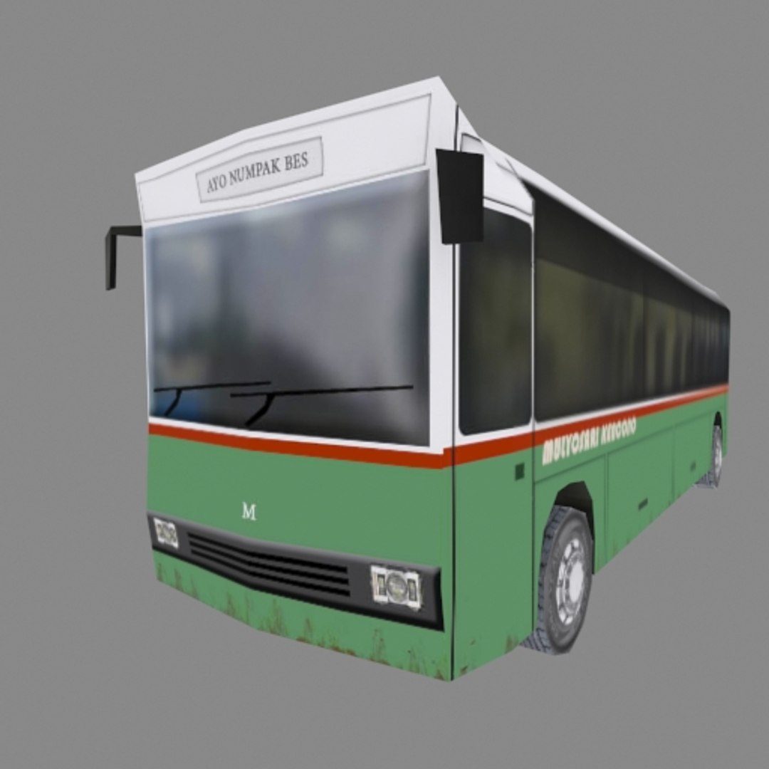 3D Cartoon Style Bus - TurboSquid 1460864